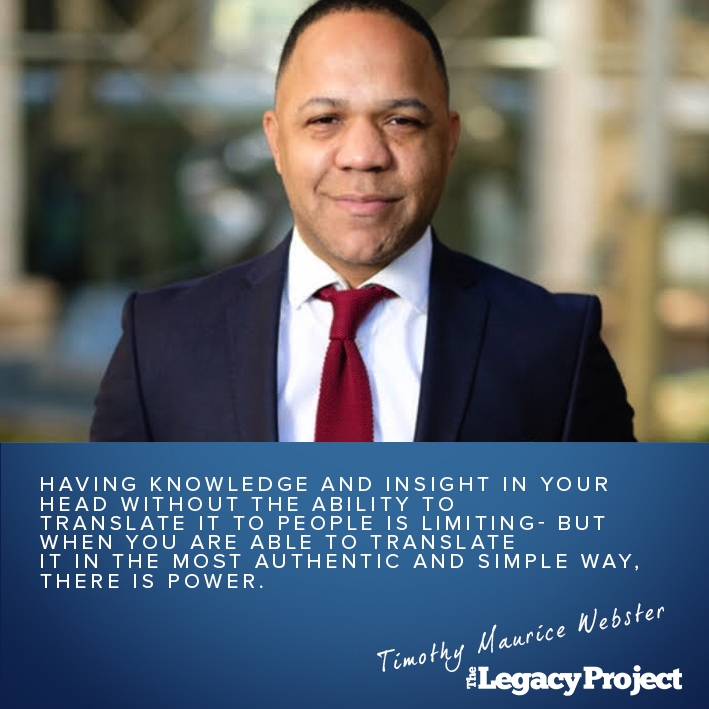 Timothy Maurice Webster | Author and Thought Leader